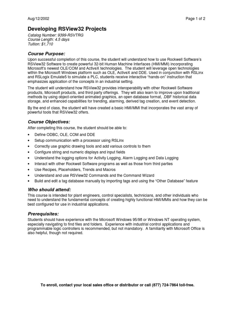 Rsview32 PDF | PDF | Component Object Model | User Interface