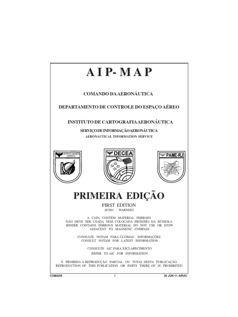 Aip Map | Download grátis PDF | Navegação | Eletrônicos