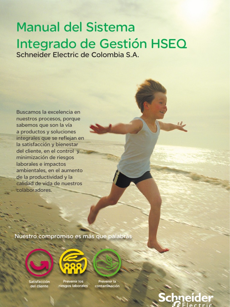Manual Del Sistema Integrado de Gestion HSEQ Schneider Electric de Colombia S A | PDF | Recursos ...