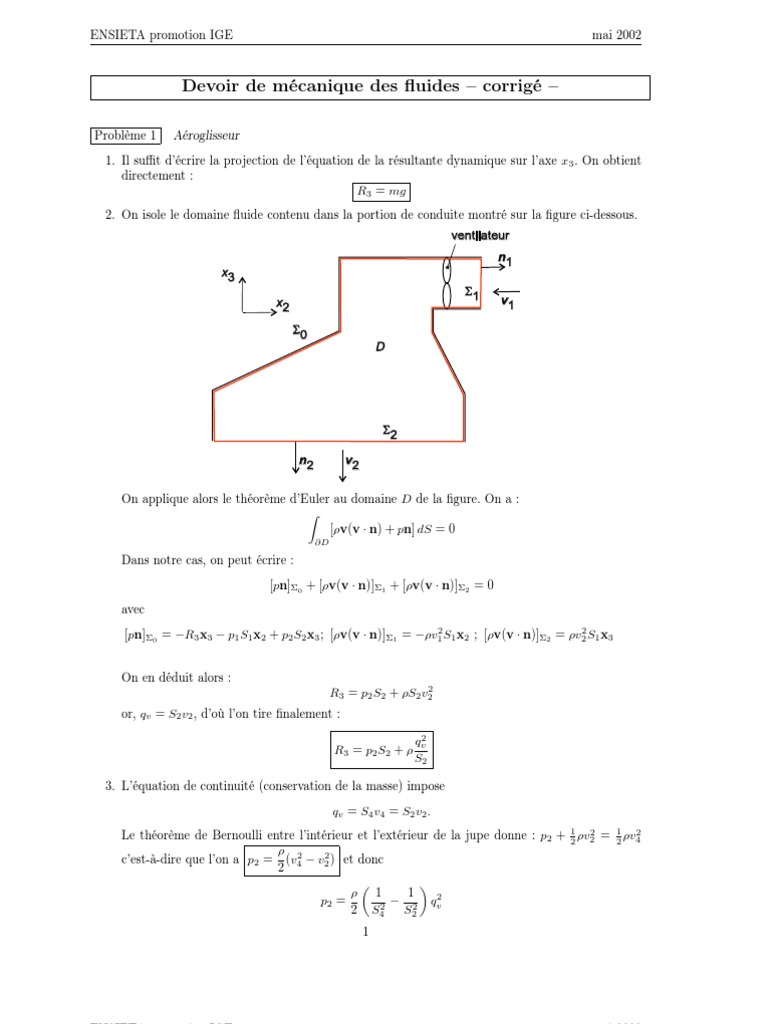 MDF2, Mecanique de Fluides | PDF | Science des matériaux | Sciences ...