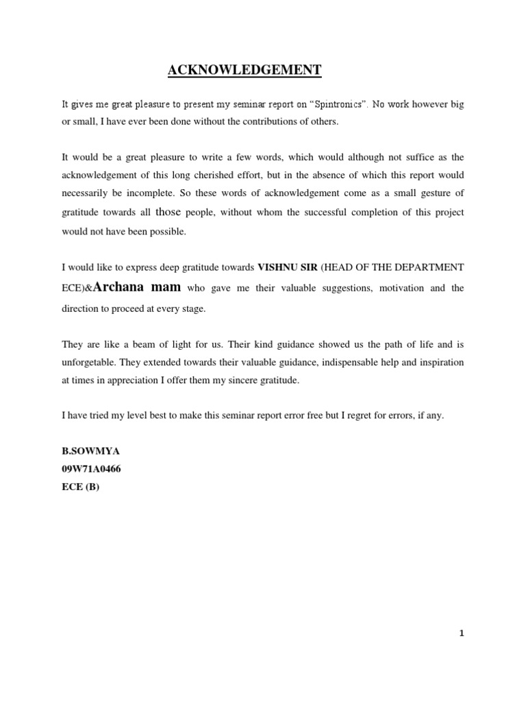 Acknowledgement: Those | Download Free PDF | Field Effect Transistor ...