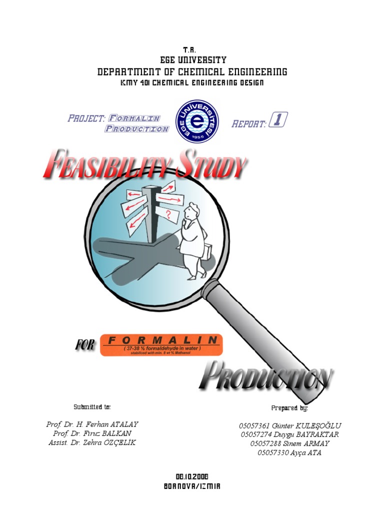 Report 1 - Feasibility Study For Formalin Production | PDF ...