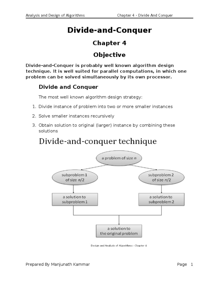 4.divide and Conquer | PDF | Mathematical Logic | Discrete Mathematics