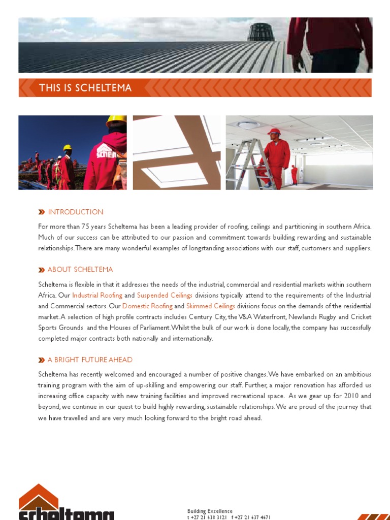 Scheltema Roofing and Ceilings Overview | PDF | Cape Town | Building ...