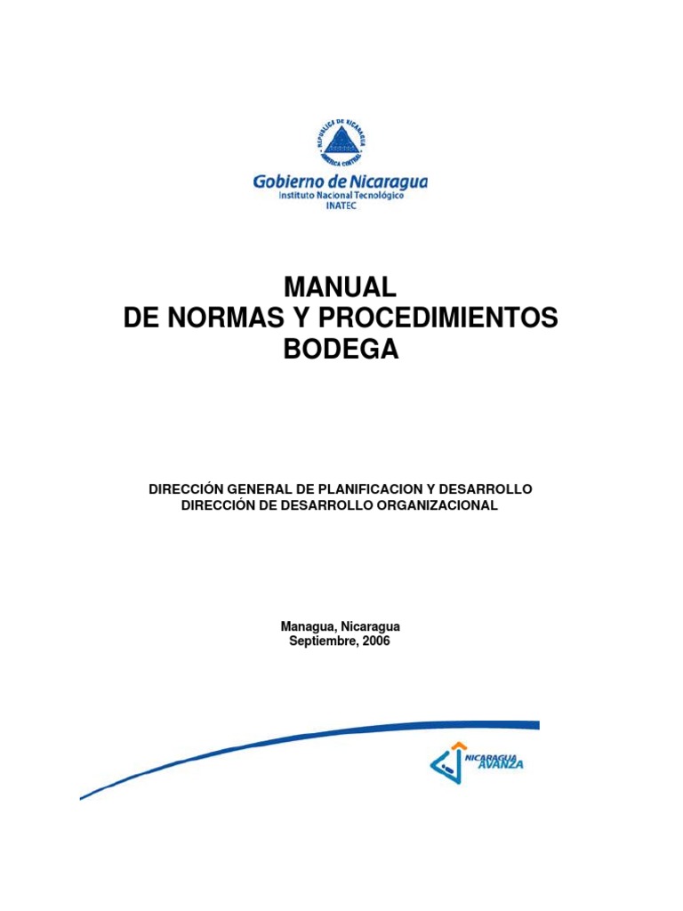 Manual Normas y Procedimientos Bodega | PDF | Contabilidad | Inventario
