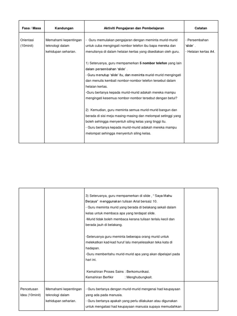 RPH Sains Guna 5 Fasa Needham | PDF