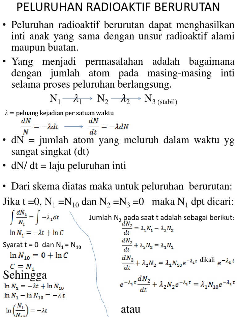 Peluruhan Radioaktif Berurutan | PDF