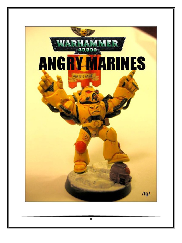 Angry Marines Codex Beta Warhammer 40000 | Anger | United States Marine ...