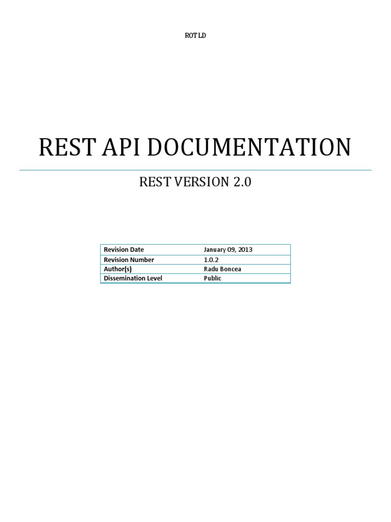 RoTLD REST API Documentation | Download Free PDF | Domain Name ...
