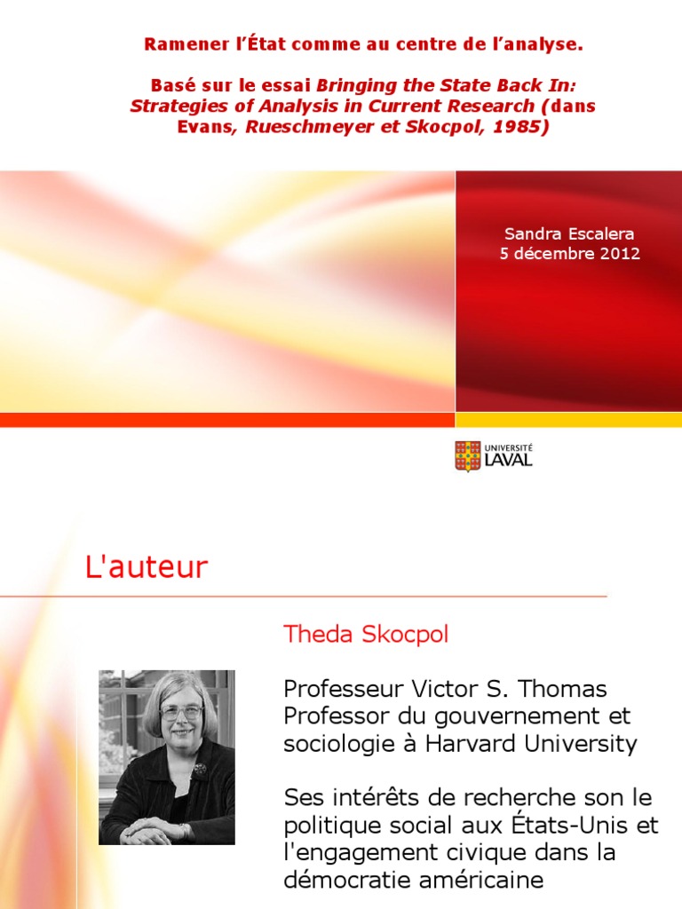 Bringing The State Back In: Summary | PDF | État | Sociologie