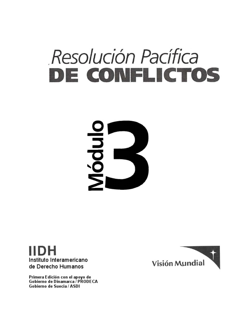 Guía sobre Resolución de Conflictos | PDF | Conflicto (proceso ...