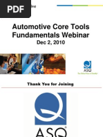 5 Quality Core Tools Overview | PDF