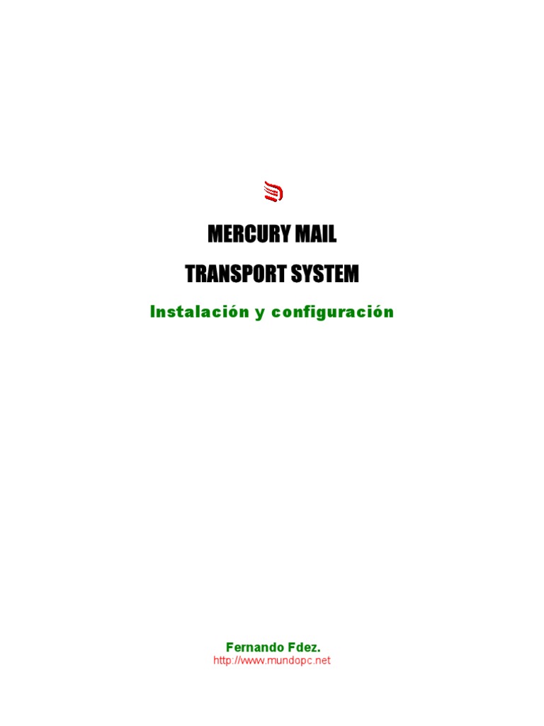 Mercury Mail Transport System. Instalación y Configuración | PDF ...