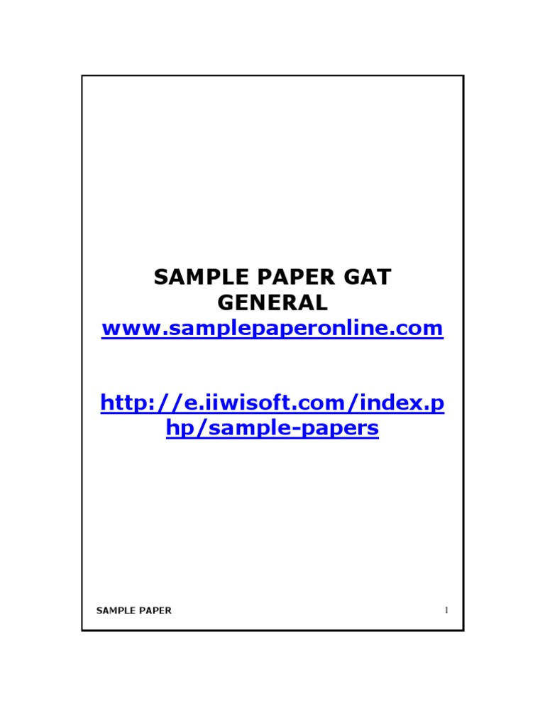 Get top tips for acing your GAT general exam with this sample paper ...