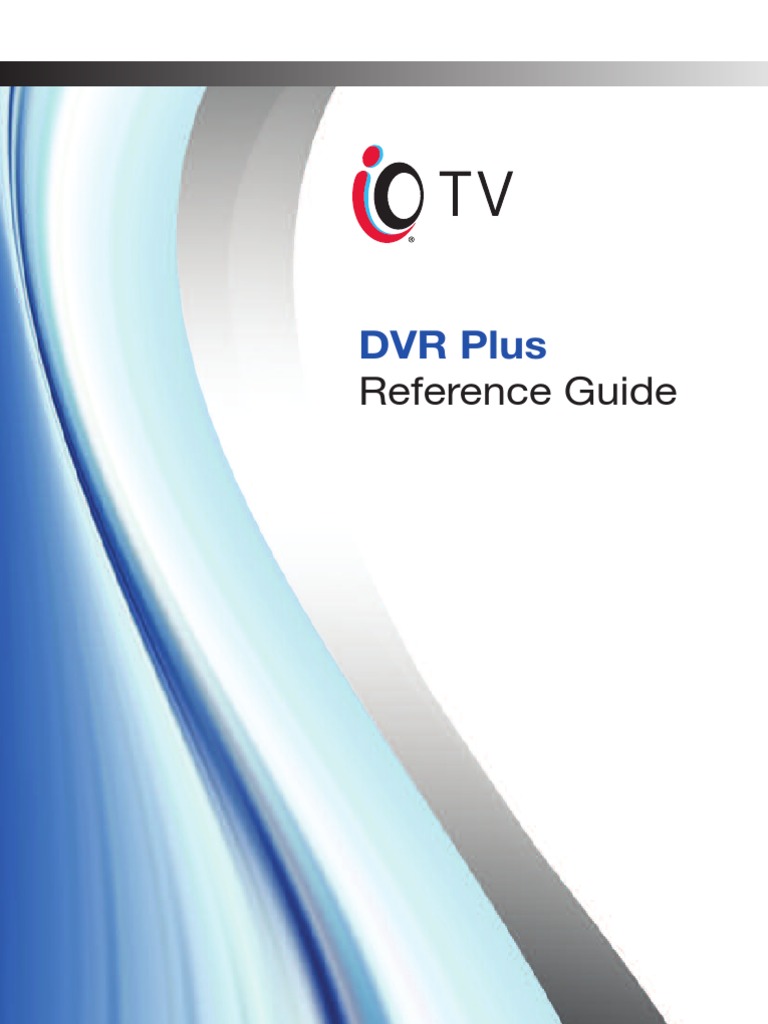 DVR Plus: Reference Guide | PDF | Digital Video Recorder | Cable Television