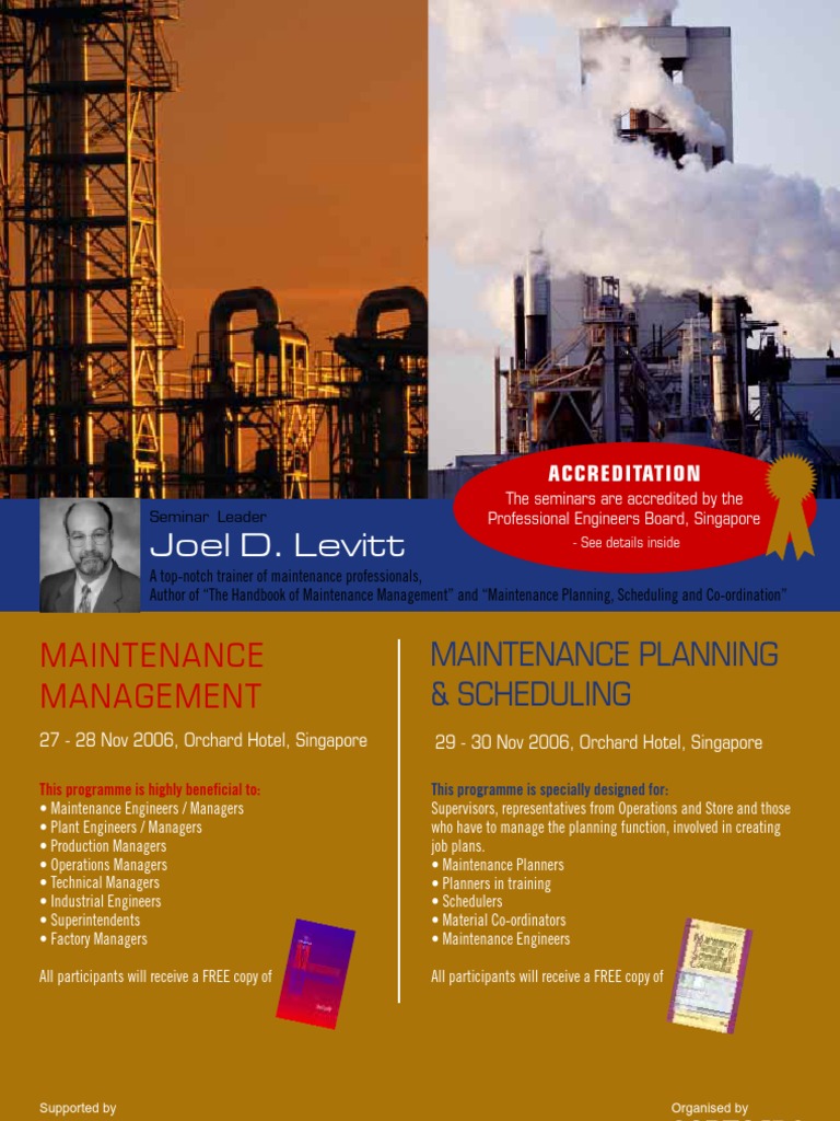 Accredited Maintenance Seminars | PDF | Reliability Engineering ...