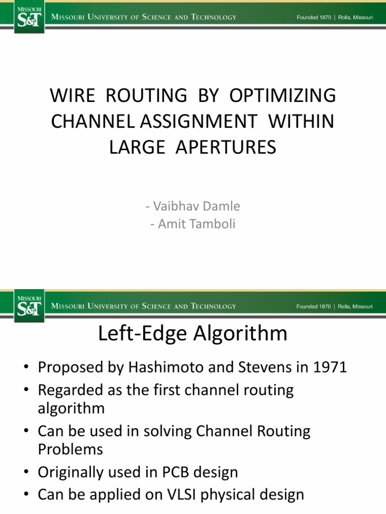 Left Edge Algorithm Theoretical Computer Science Applied Mathematics