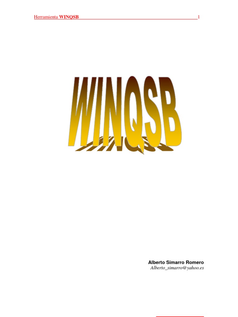 Manual Winqsb | PDF | Distribución de probabilidad | Simulación