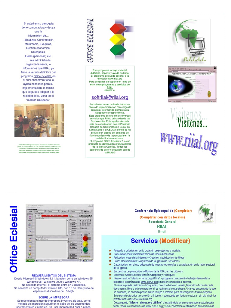 Office Eclesial - Tríptico | PDF | Internet | Microsoft Windows