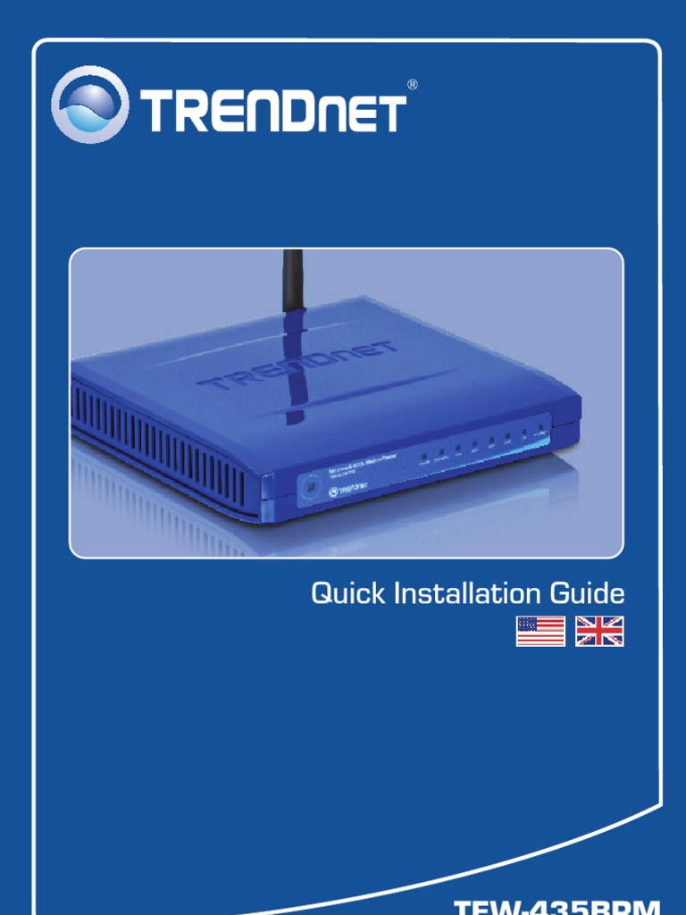 Tew-435brm (Vd1.1r) I Installation Guide | PDF | Wireless Lan | Modem