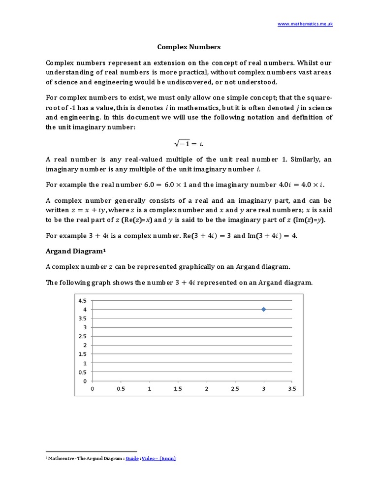 Complex Numbers | PDF | Complex Number | Numbers