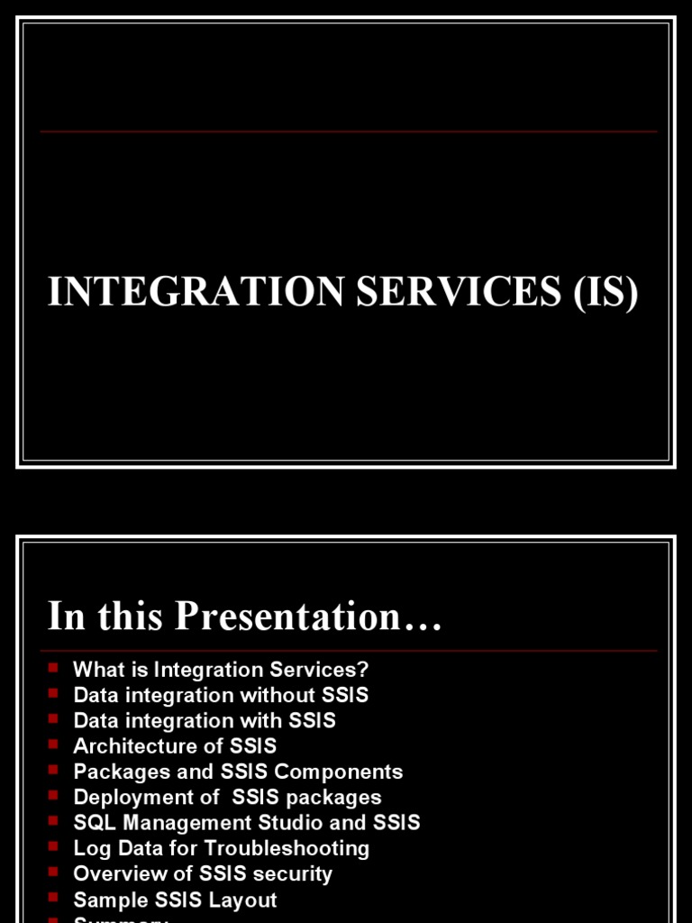 SSIS | PDF | Control Flow | Microsoft Sql Server