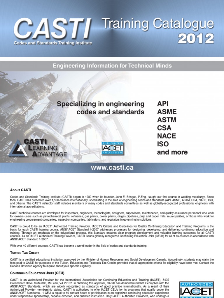 CASTI Courses | PDF