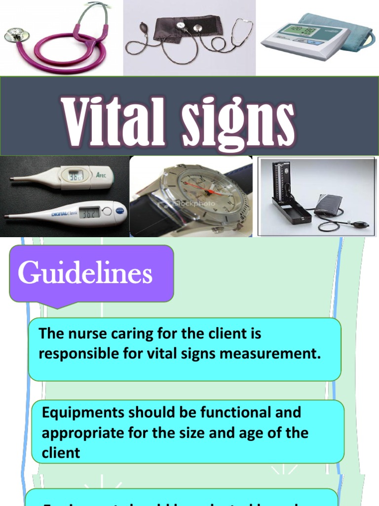 Guide to Measuring Vital Signs | PDF | Breathing | Pulse