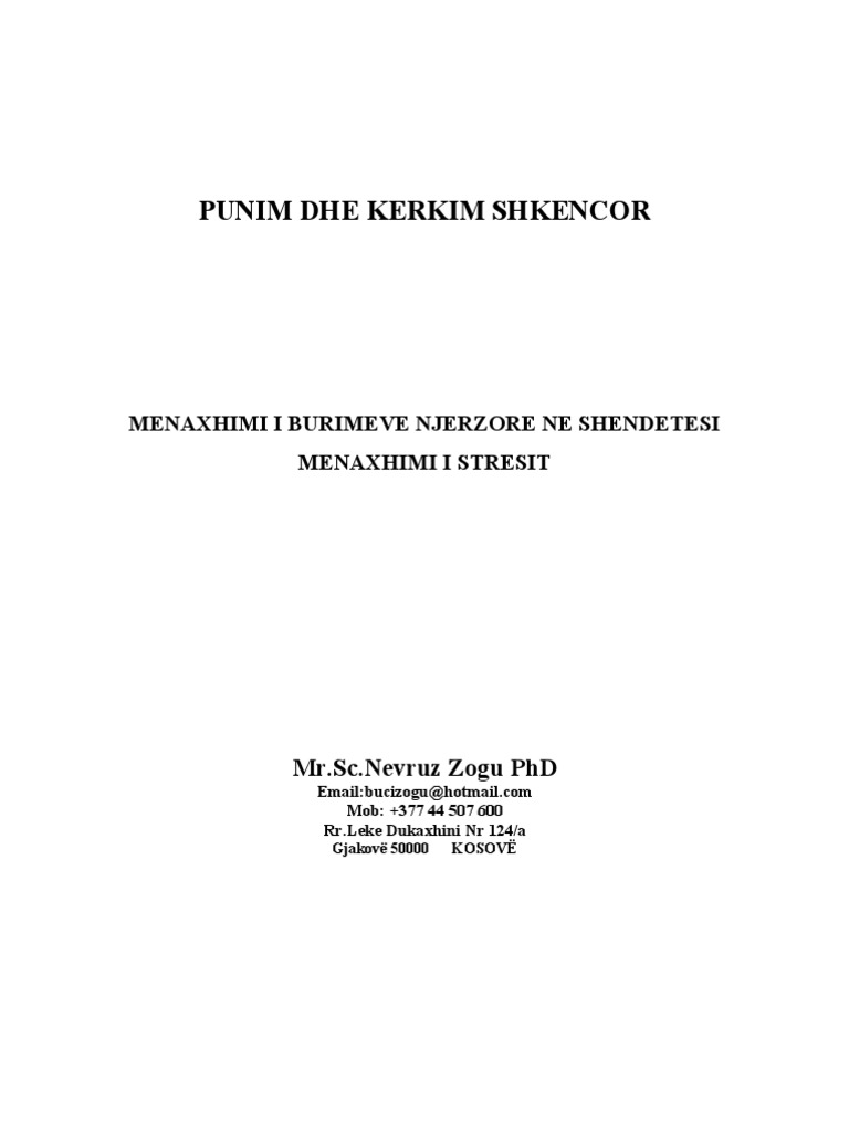 Projekt Shkencor Per Revist Pdf