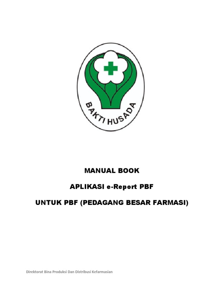 Manual Book E-Report PBF | PDF
