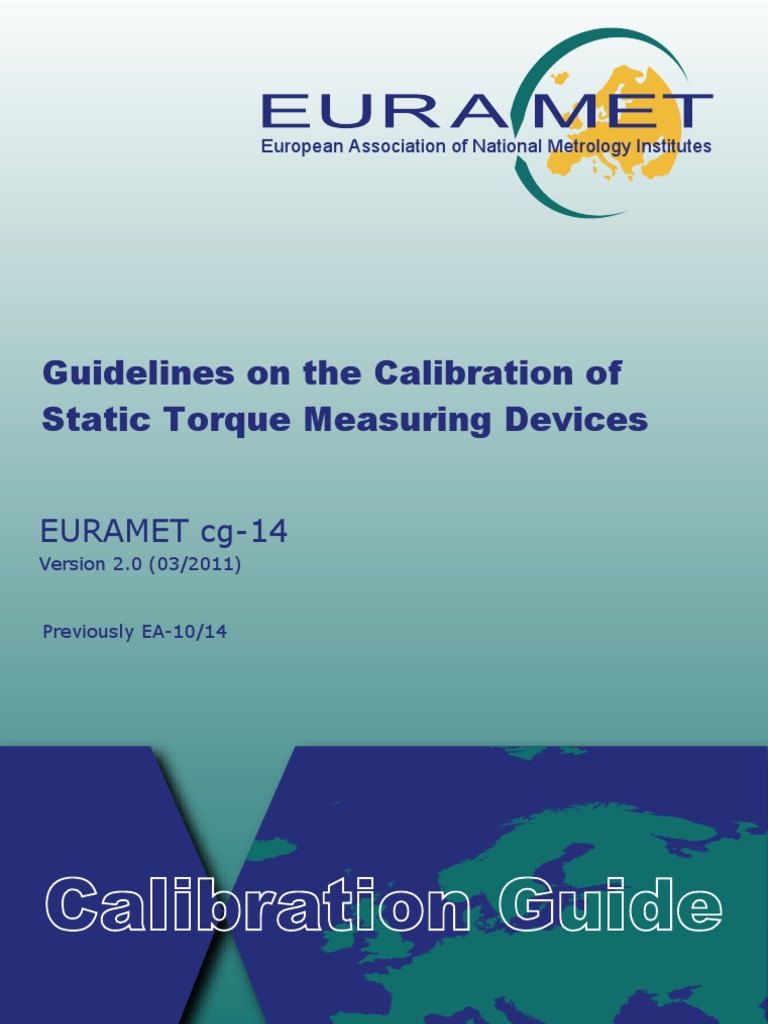EURAMET Cg-14 V 2.0 Static Torque Measuring Devices 01 | PDF ...
