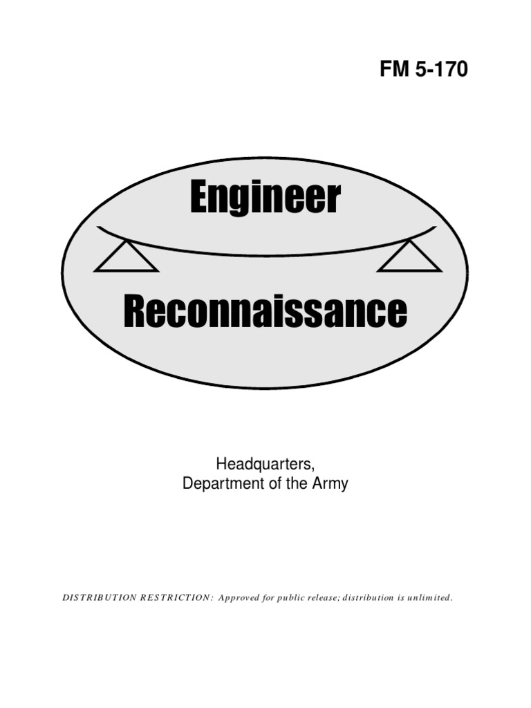 FM 5-170 Engineer Reconnaissance | PDF | Reconnaissance | Military ...