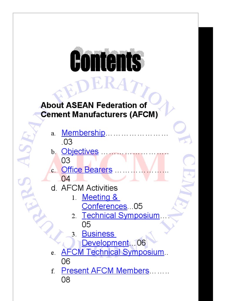 ASEAN Cement Manufacturers Overview | PDF | Computers | Technology ...