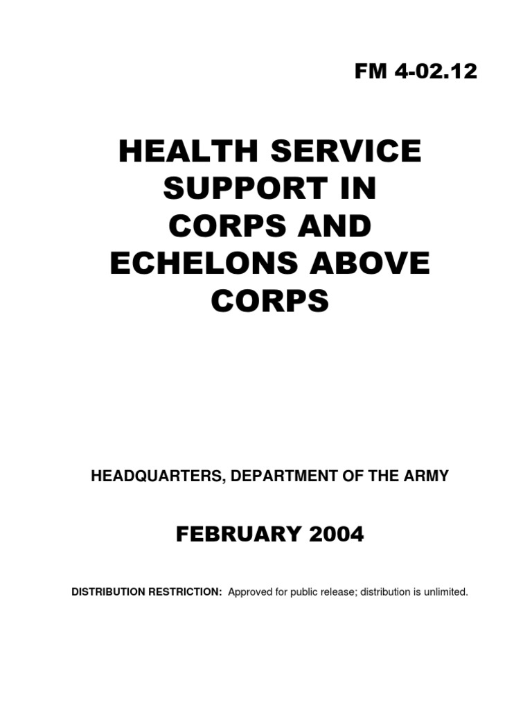 Army Health Service Support Guide | PDF | Staff (Military) | Corps