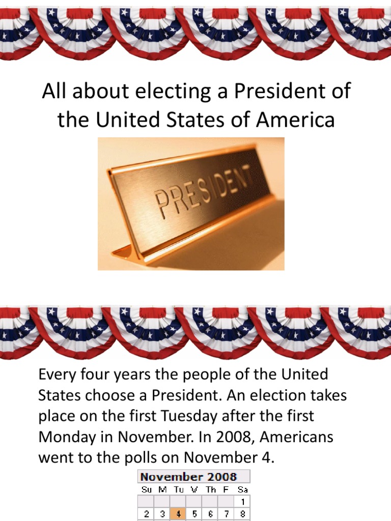 All About Electing A President of The United | PDF | Running Mate ...