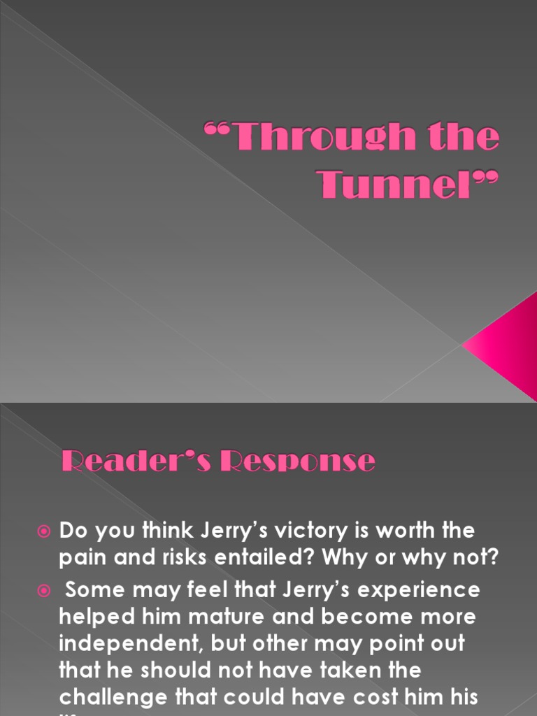 Through The Tunnel | PDF | Behavioural Sciences | Psychology