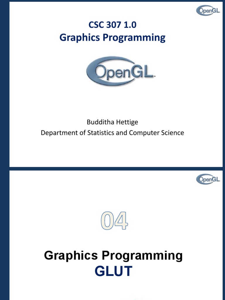 GLUT | PDF | Menu (Computing) | Integer (Computer Science)