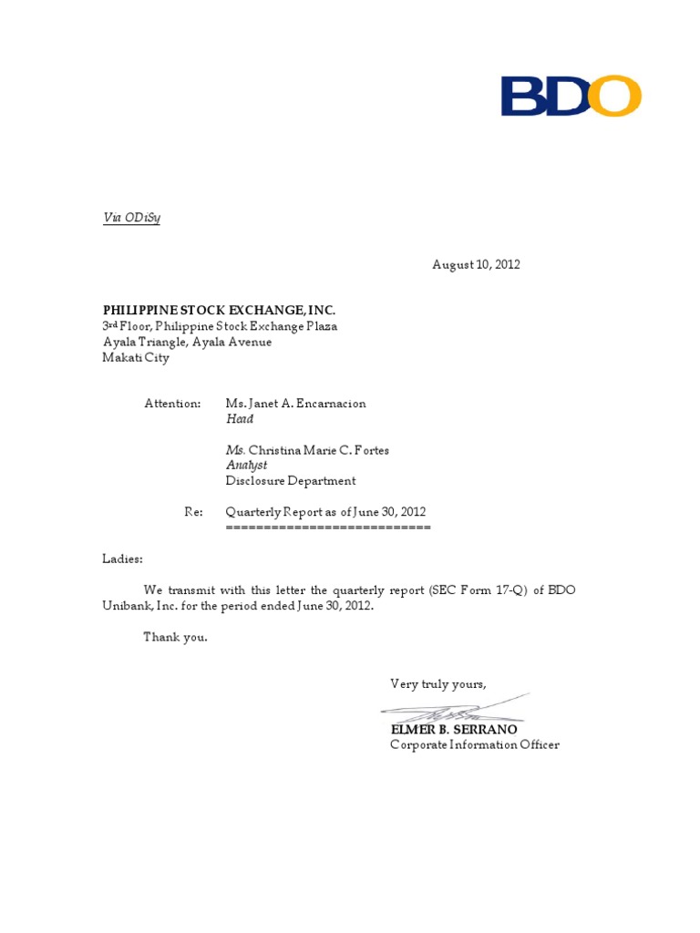 Bdo FS PDF | Bdo Unibank | Expense