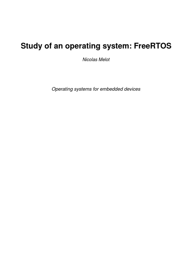 FreeRTOS Melot | PDF | Scheduling (Computing) | Computer Engineering