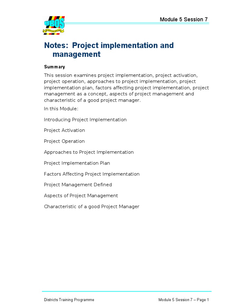 Project Implementation | PDF | Top Down And Bottom Up Design | Project ...