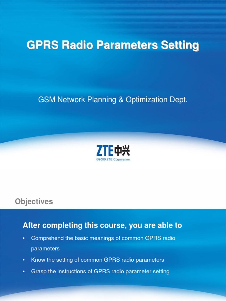 ZTE - GPRS Parameter Setting | PDF | Transmission Control Protocol ...