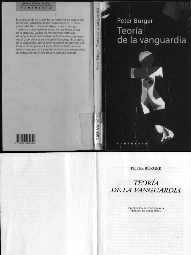 Bürger, Peter - Teoría de La Vanguardia PDF | PDF | Ciencia cognitiva ...