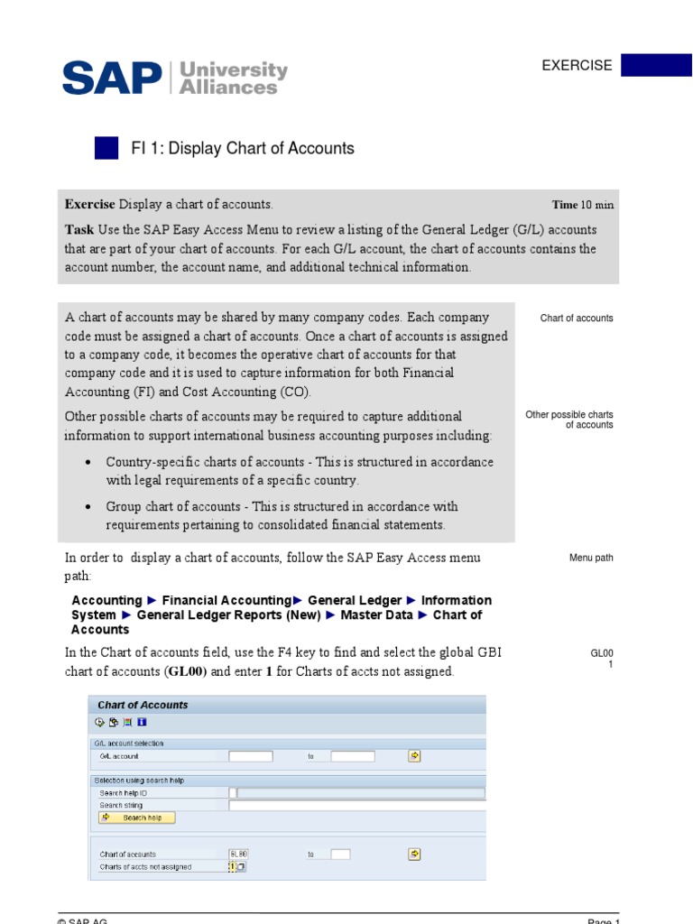 07 Intro ERP Using GBI Exercises FI (A4) en v2.01 | PDF | Debits And Credits | Software