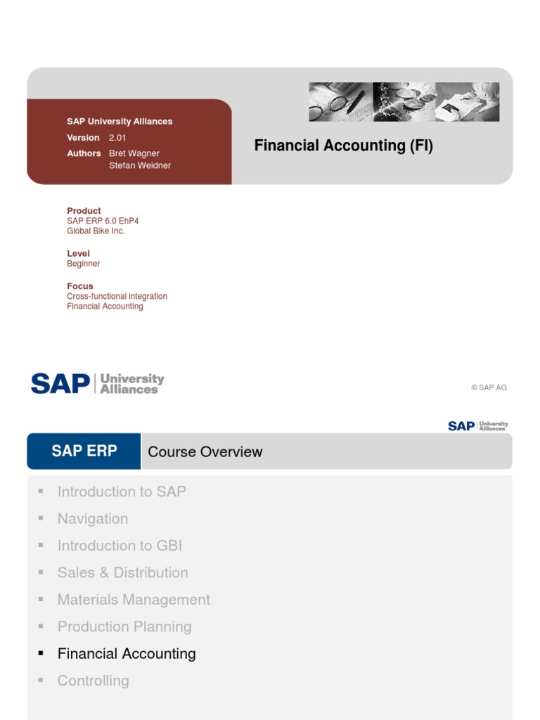 Intro ERP Using GBI Slides FI en v2.01 | PDF | Expense | Revenue