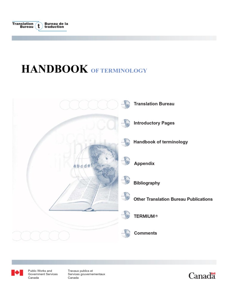 Handbook of Terminology | PDF | Linguistics | Printer (Computing)