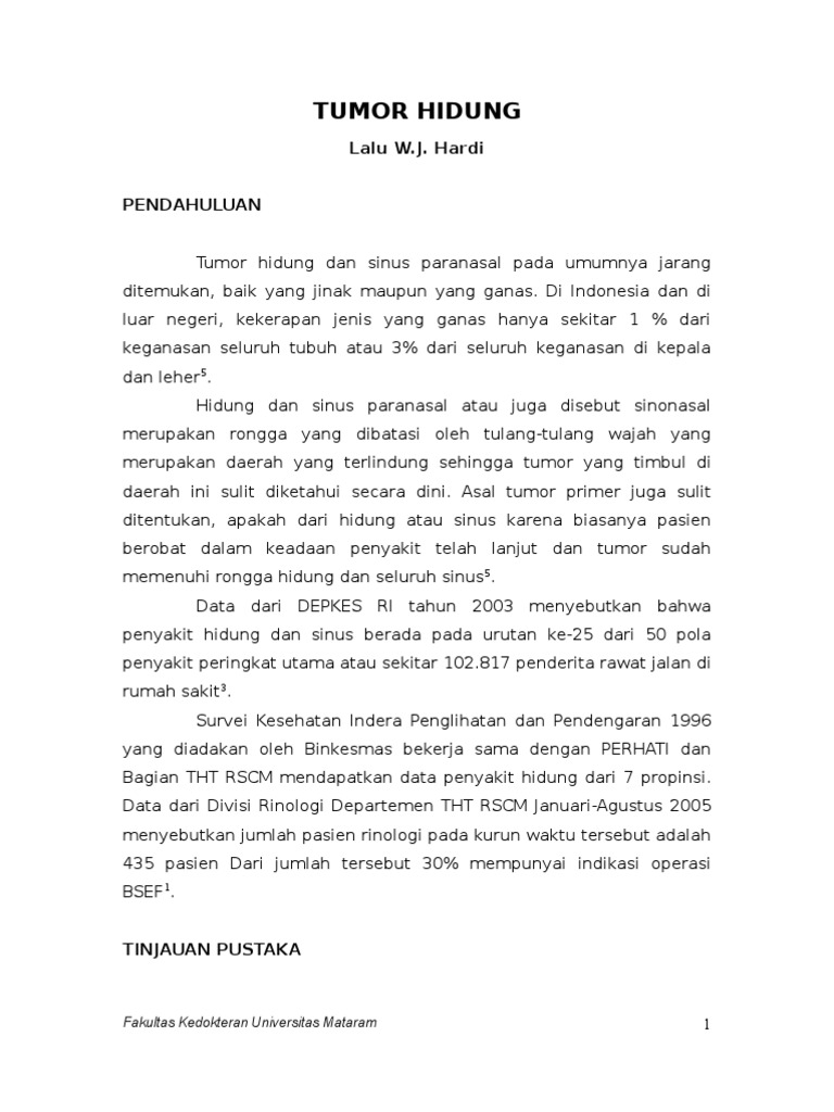 Tumor Hidung | PDF