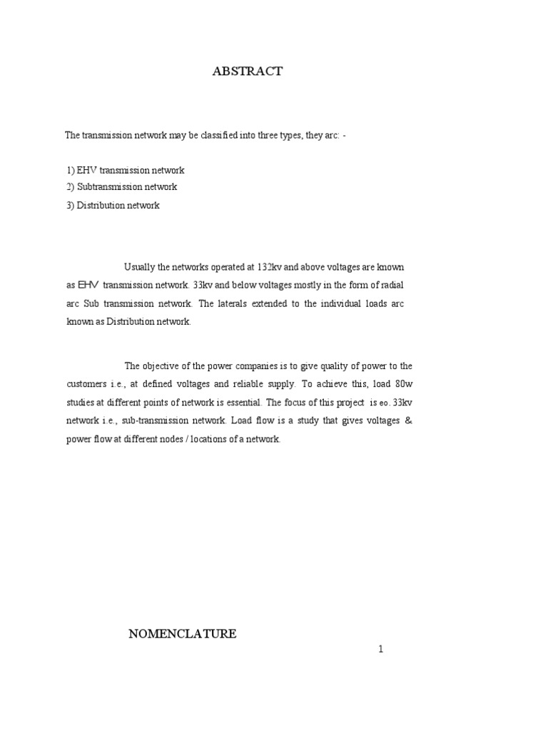 Load Flow Studies On Substations | PDF | Electric Power Distribution ...