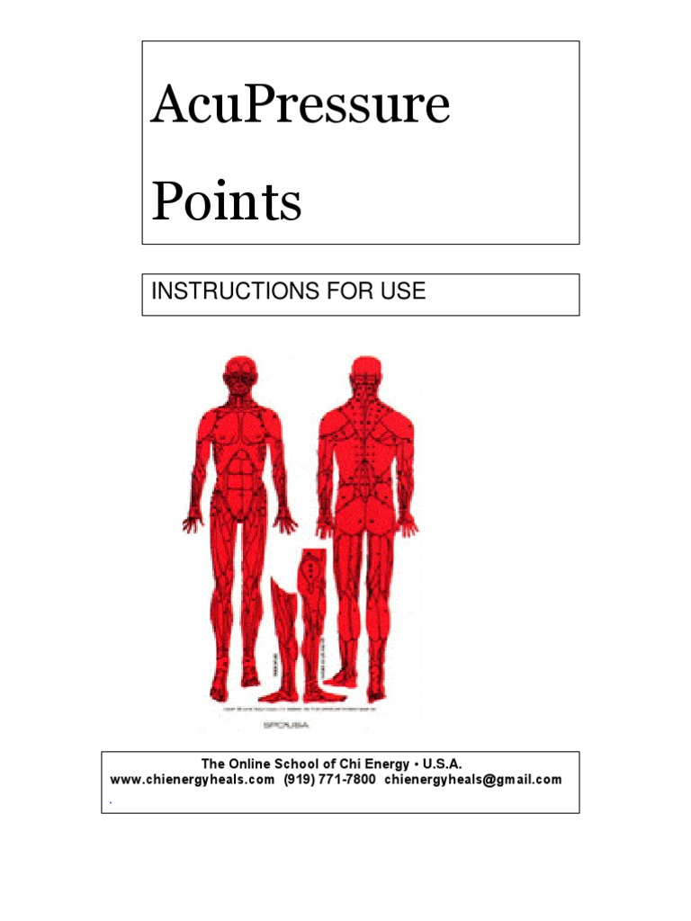 Acupressure Book | PDF | Elbow | Thorax