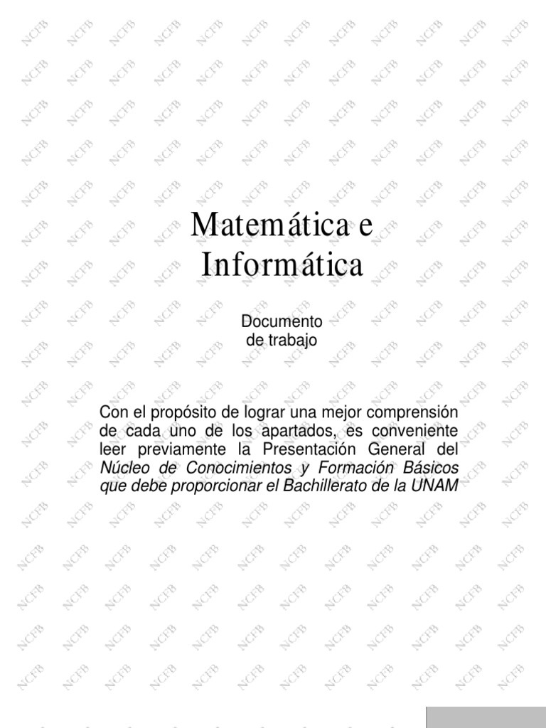 Matematica e Informatica PDF | PDF
