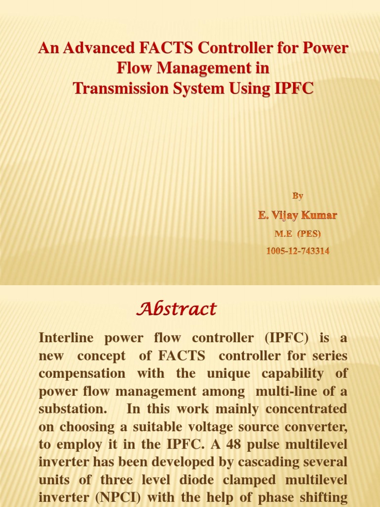 IPFC Controller | PDF | Power Inverter | Ac Power